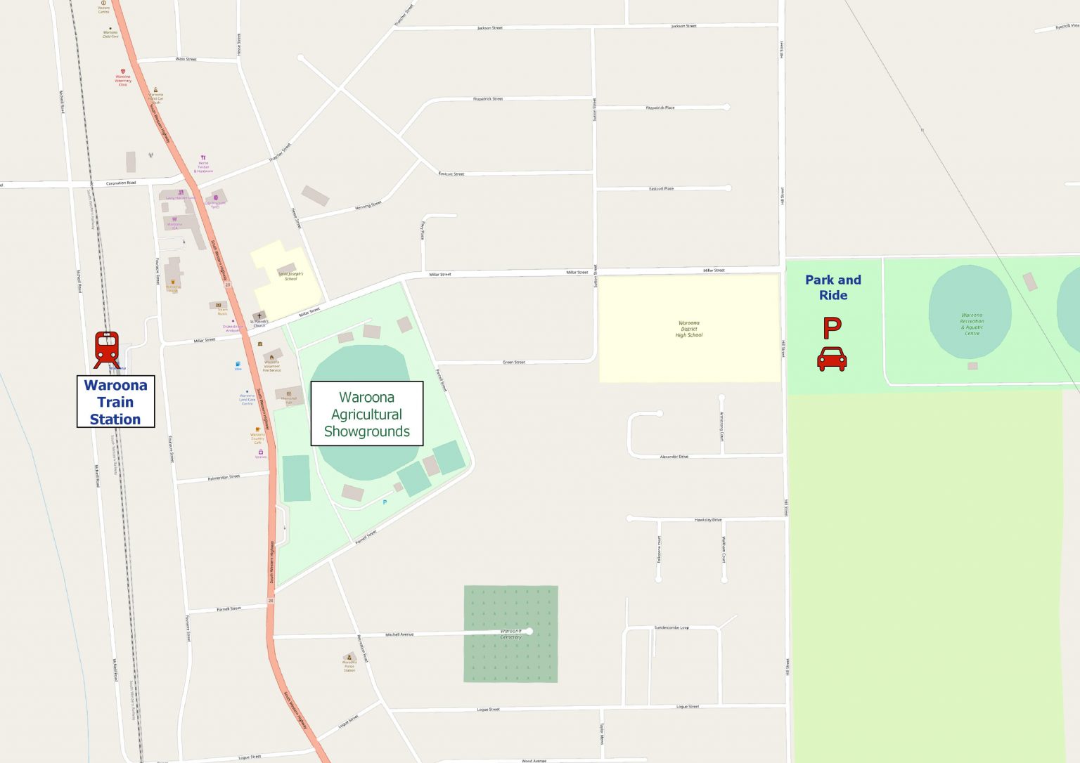 Show Day Maps & Parking - Waroona Show